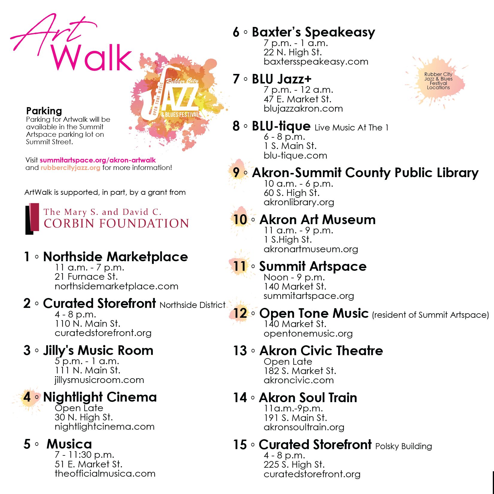 Akron Artwalk - Summit Artspace
