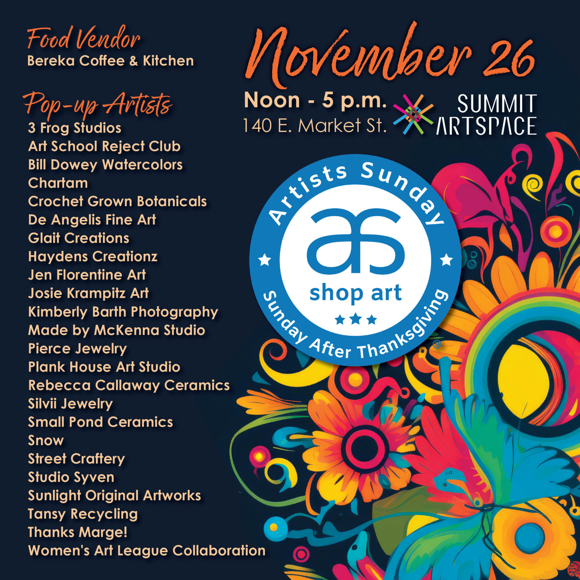 Artists Sunday - Summit Artspace